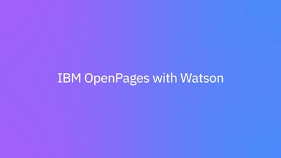 IBM OpenPages with Watson: Información general - IBM Mediacenter