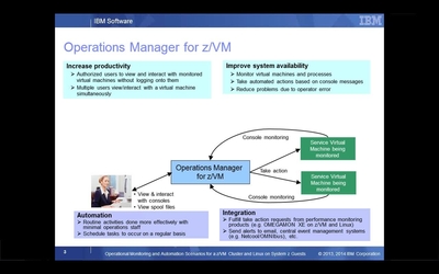 Using Operations Manager for z/VM to View Live Consoles - IBM MediaCenter