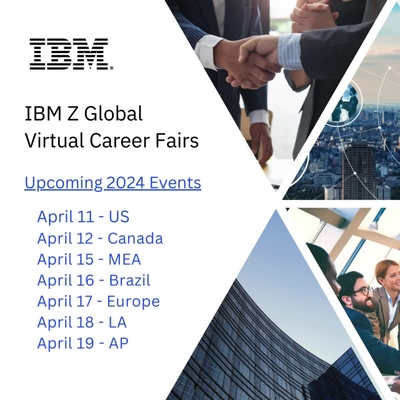IBM Z Global Virtual Career Fairs - April, 2024 - IBM Mediacenter