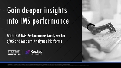 IBM IMS Performance Analyzer for z/OS and Modern Analytics Platform - IBM Mediacenter