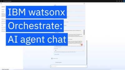 IBM watsonx Orchestrate AI Agent Chat - IBM Mediacenter