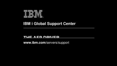 Installation and Use of the AFP Driver - IBM Mediacenter