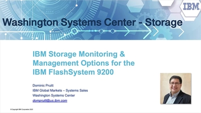 IBM Storage Monitoring & Management Options for the IBM FlashSystem ...