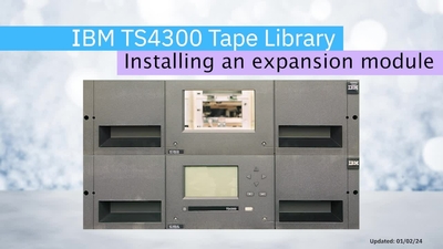 Installing an expansion module in the TS4300 Tape Library - IBM Mediacenter