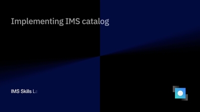 Webinar: Implementing IMS catalog - IBM Mediacenter