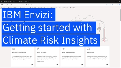 IBM Envizi: Getting started with Climate Risks Insights - IBM Mediacenter