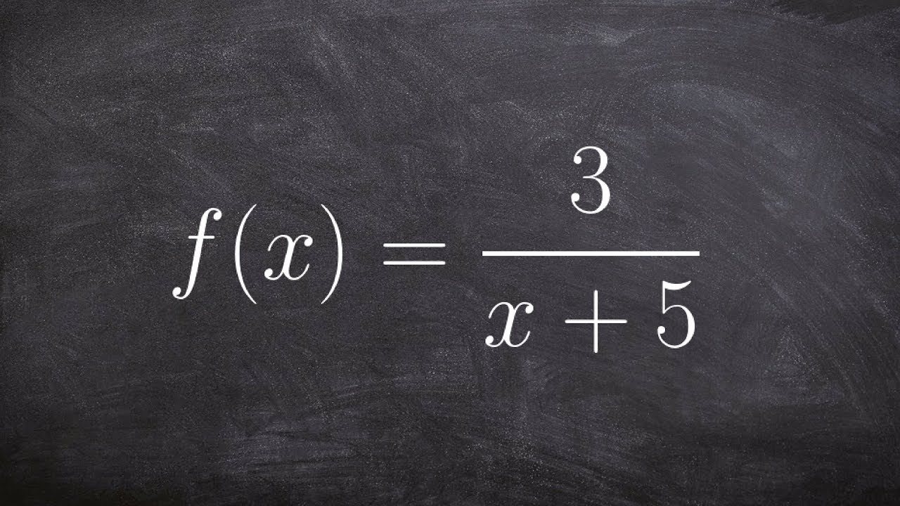 Learn how to determine the domain from a rational function | Maths