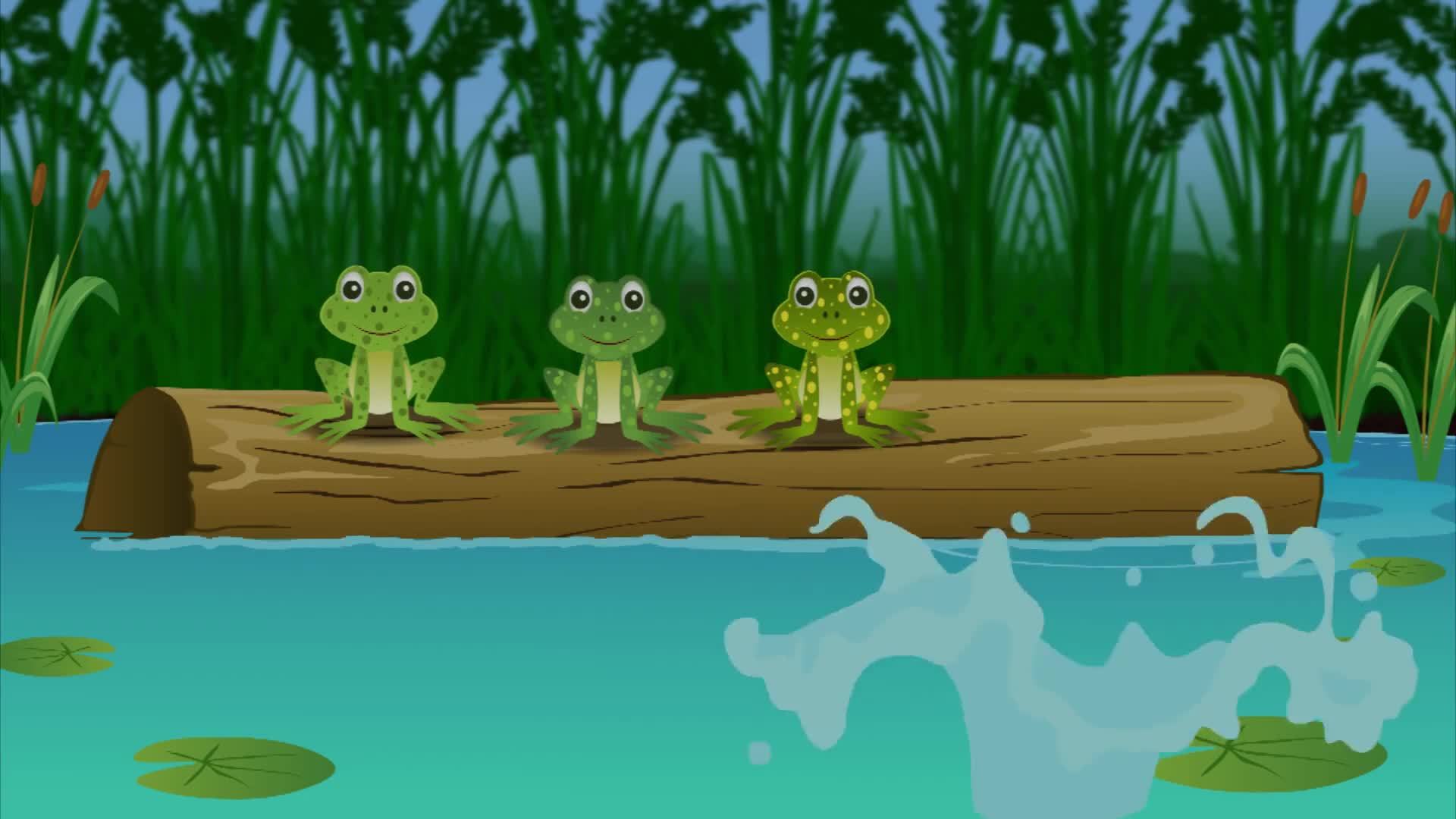 Five Little Speckled Frogs Song | Kids Learning Videos | English