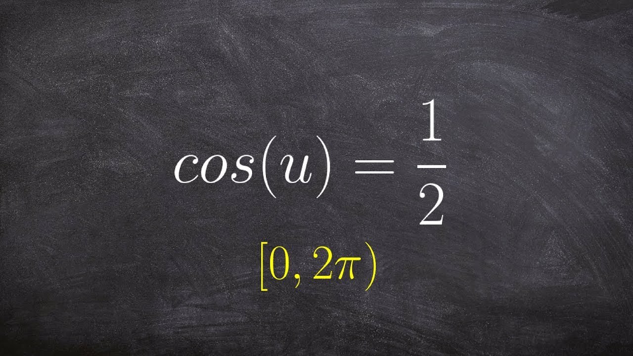 How to solve a trigonometric equation when it is already solved cos ...