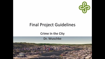 Crime in the City - Final Project Overview - PSU Media Space