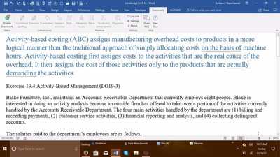 Introductory Accounting 2 - Problem Demo Exercise 19-4 - LEARNscape ...