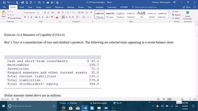 Introductory Accounting 2 - Problem Demo Exercise 14-4 - LEARNscape ...