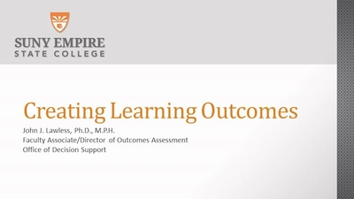 Creating Learning Outcomes - LEARNscape: Empire State University