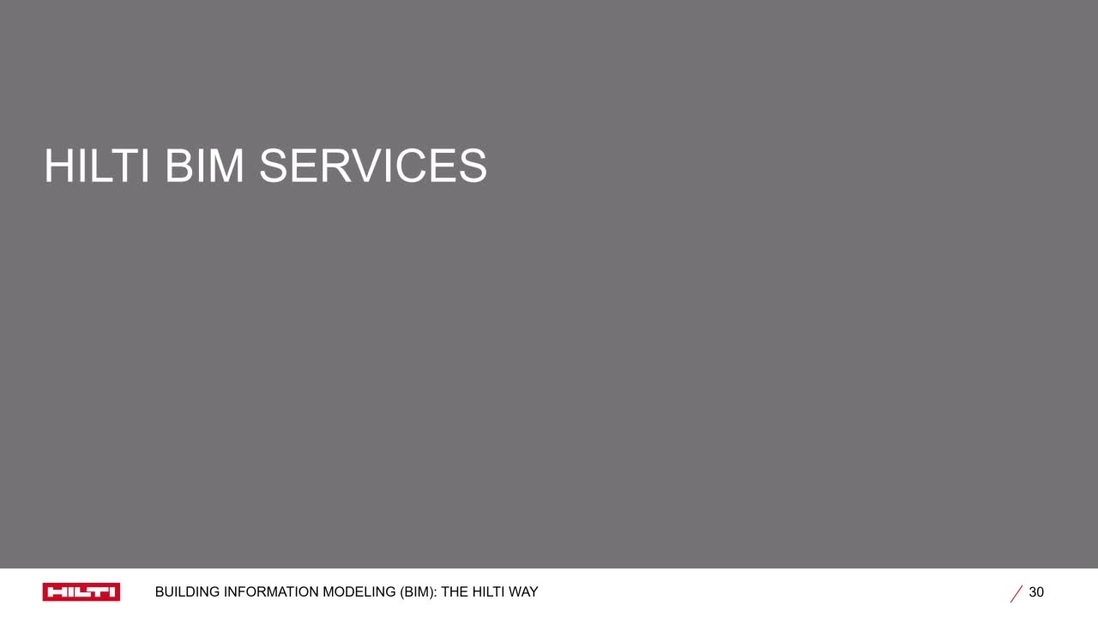 BIM Services Provided By Hilti - Ask HILTI