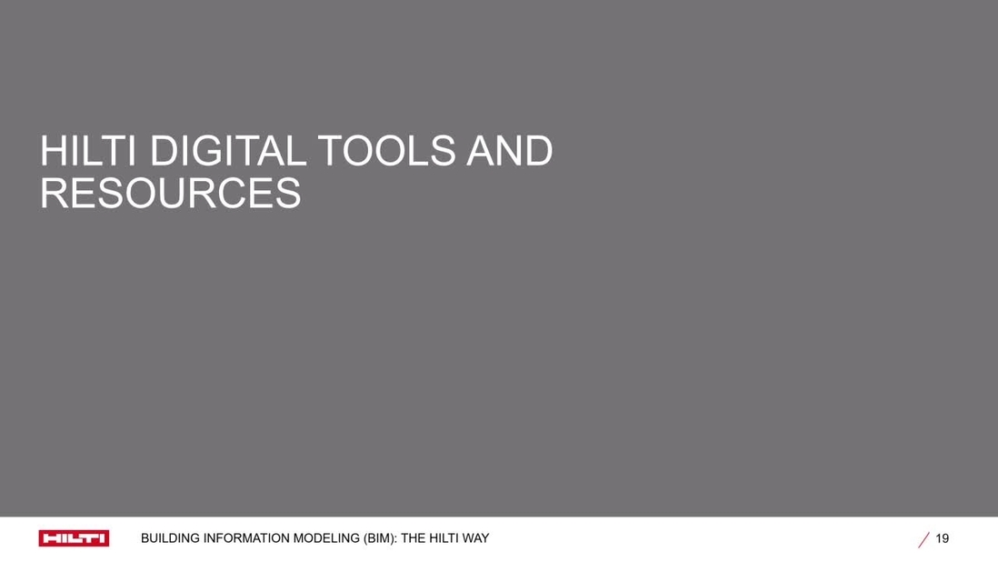 Hilti BIM Tools and Digital Resources - Ask HILTI