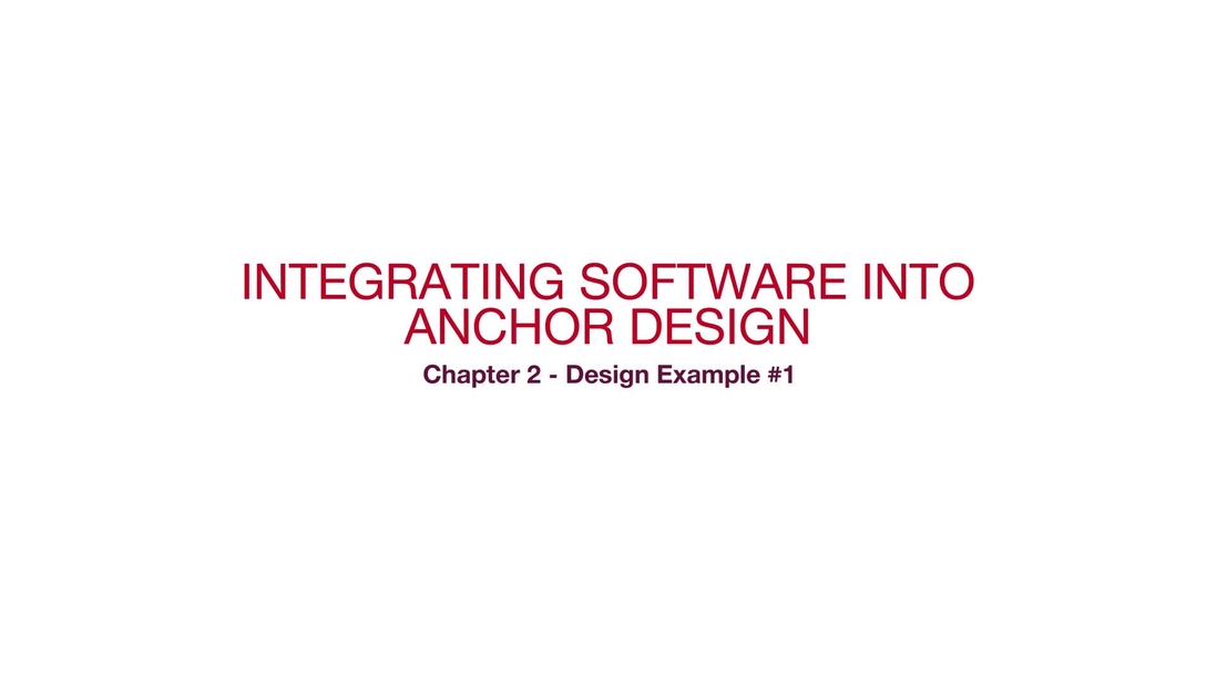 Anchor Software Design Example 1 Static Load Ask HILTI
