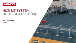 Hilti MT System - Rooftop Solutions - Ask HILTI