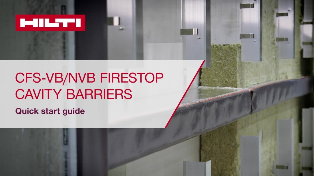 HOW TO: CFS-VB/NVB Firestop cavity barriers - Engineering Cent