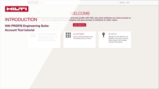 Hilti Account Tool Setup - Hilti Profis Engineering - Ask HILT