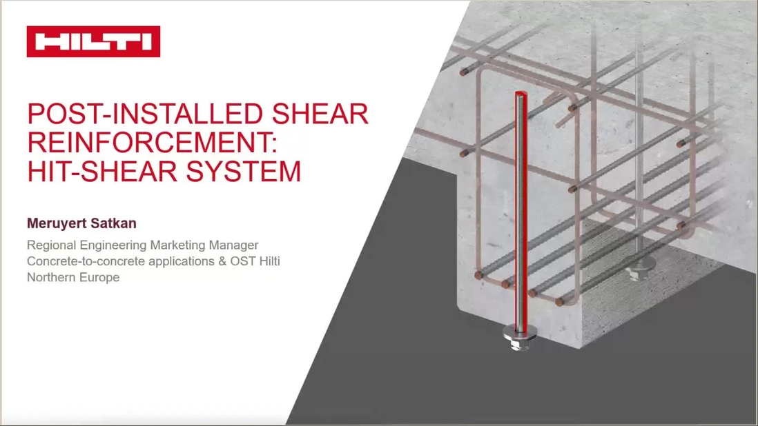 Post-Installed Shear Reinforcement: Innovative HIT-Shear Solut...