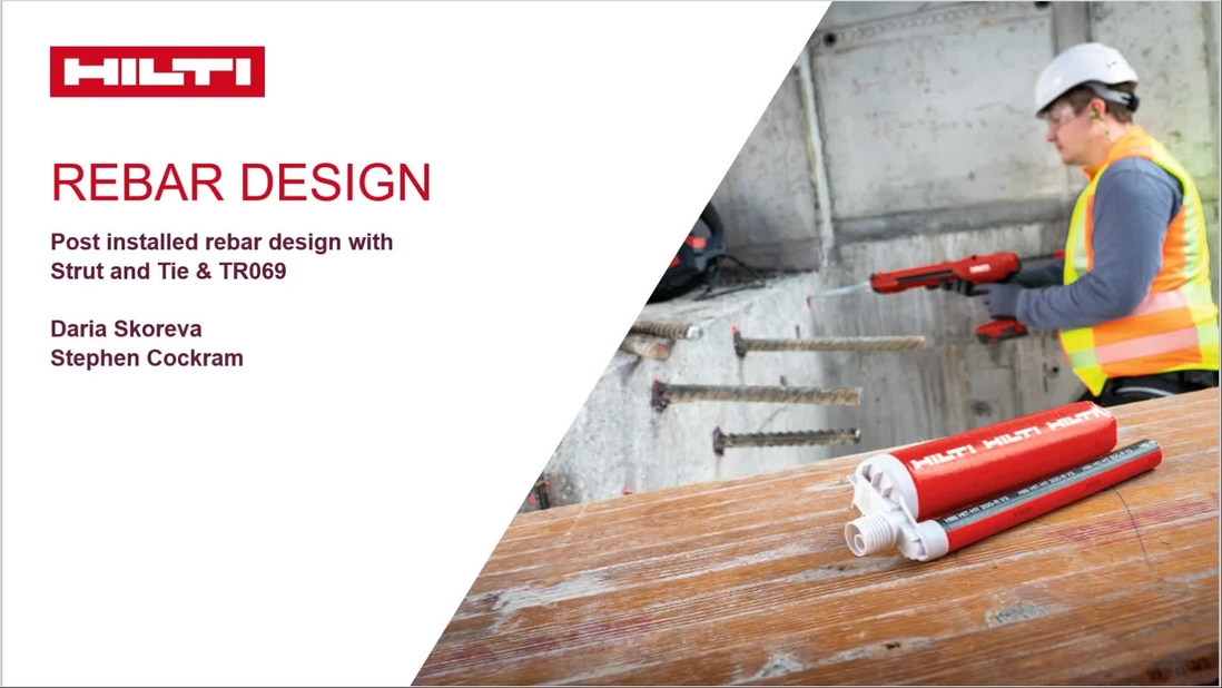 Post installed rebar design with TR069 also covering strut and...