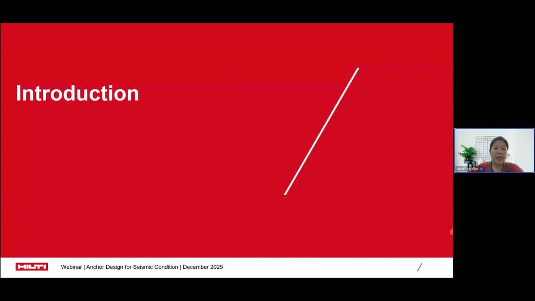 Anchor Design for Seismic Conditions - Engineering Centre