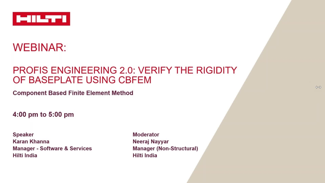 Profis Engineering 201: Verify the rigidity of Base-Plate usin...
