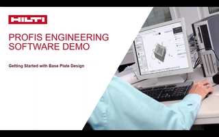 PROFIS Engineering Software Demo - Base Plate Design - Hilti U