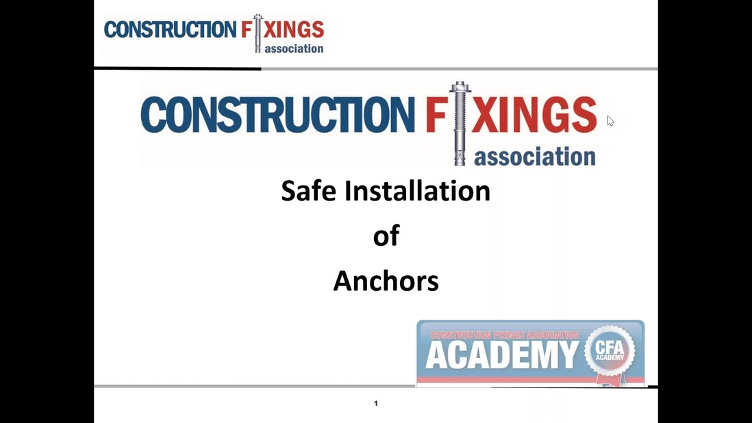 Safe installation of anchors from the CFA - Engineering Centre