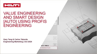 Anchor Design - Value and SMART engineering with PROFIS - Engi...