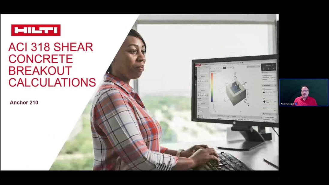 ACI 318 Shear Concrete Breakout Calculations (ANC210) - Video ...
