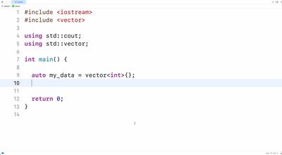Vector, Part 4) Create empty vector in C++ - University of Alaska Fairbanks