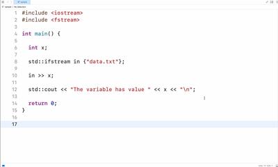 Basic I/O, Part 7) Read ints from file - University of Alaska Fairbanks