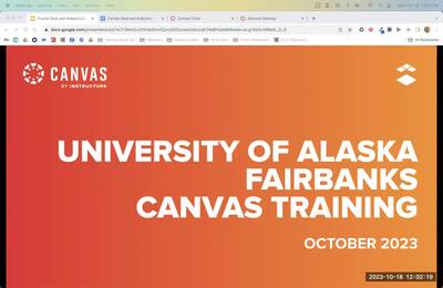 Canvas Course Data and Analytics - Instructure - University of Alaska ...