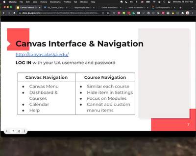 Canvas Carryout: Canvas Interface & Navigation - University of Alaska ...