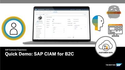 Quick Demo for CIAM for B2C - SAP Customer Data - openSAP Microlearning