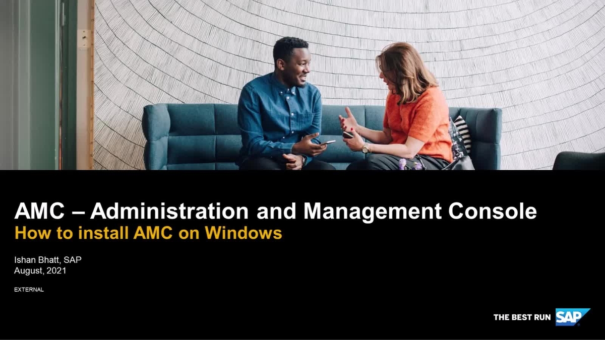 SAP Video - AMC - How to install AMC on Windows