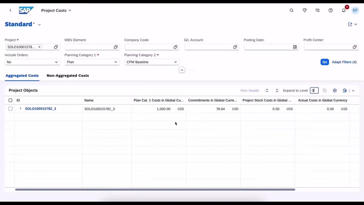 SAP Video - 2502 | End-to-End Project Cost Visibility | Enterprise ...