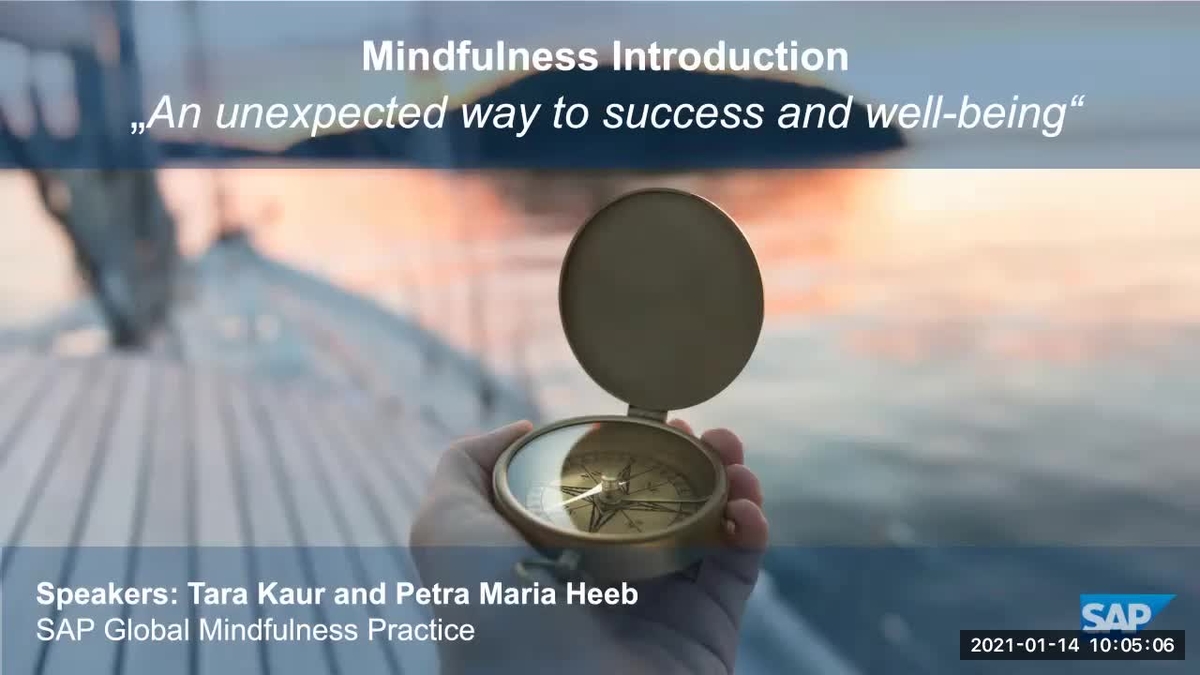 SAP Video - Mindfulness - the unexpected path to success and well-being
