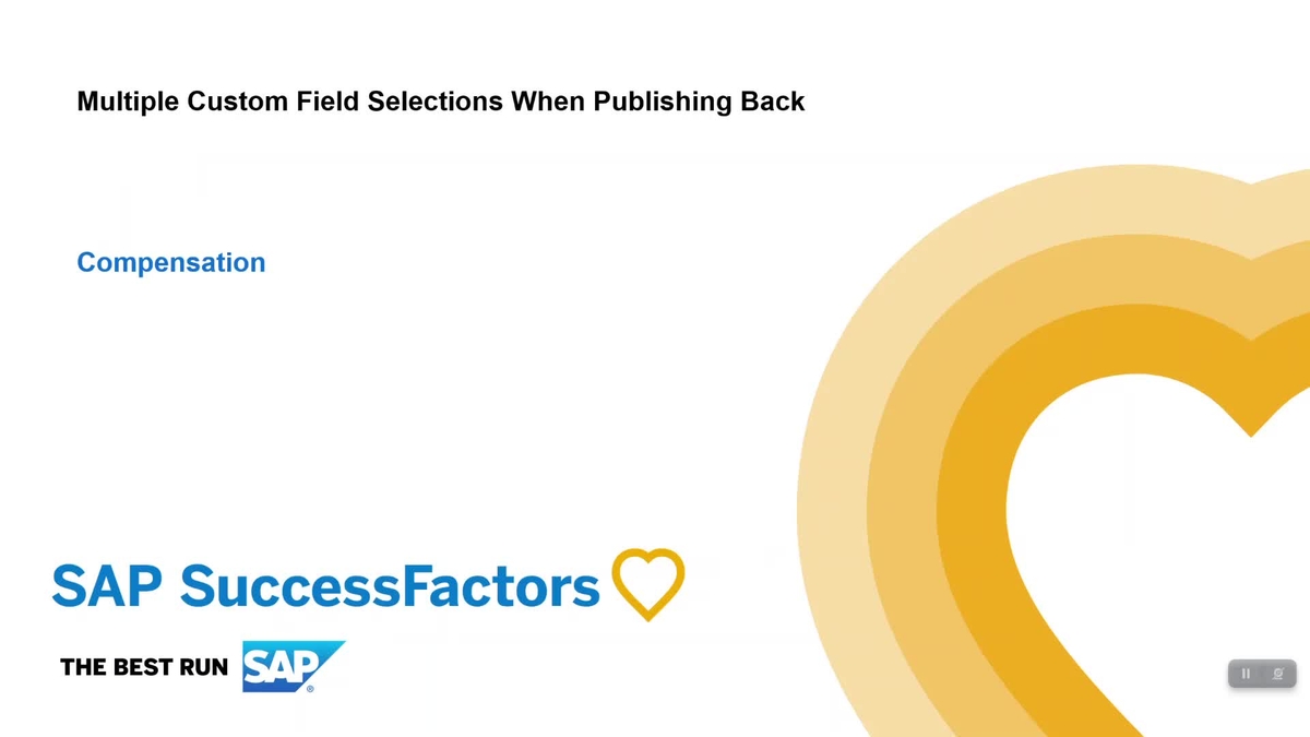 SAP Video - Multiple Custom Field Selections When Publishing Back
