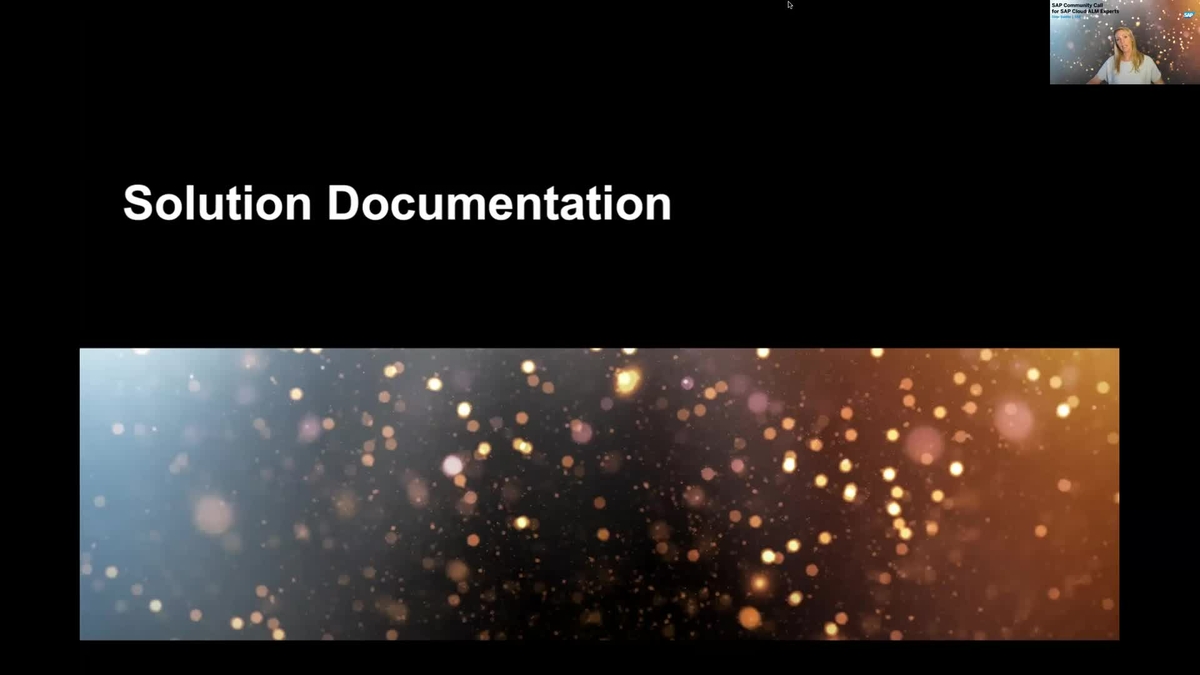 SAP Video - Using SAP Cloud ALM to document your solution
