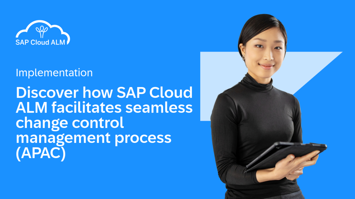 SAP Video - Discover how SAP Cloud ALM facilitates seamless change ...