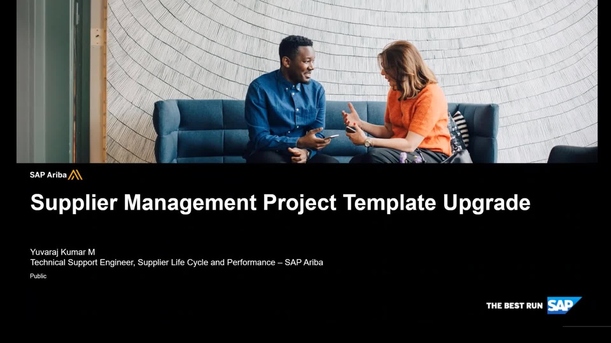 SAP Video - Supplier Lifecycle and Performance Template Upgrade