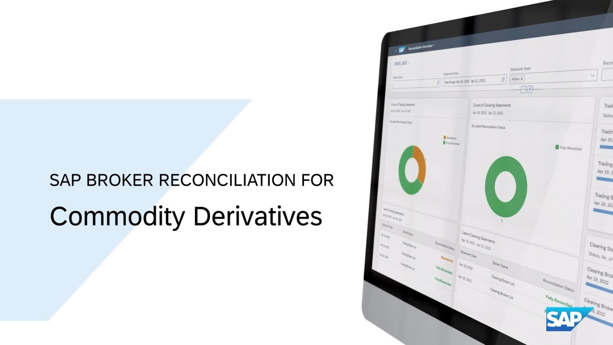 SAP Video - SAP Broker Reconciliation for Commodity Derivatives