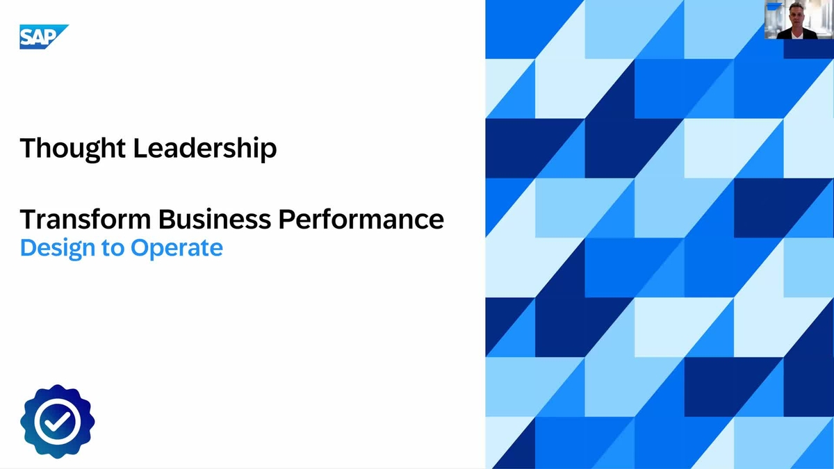 SAP Video - Transform Business Performance with SAP Design to Operate