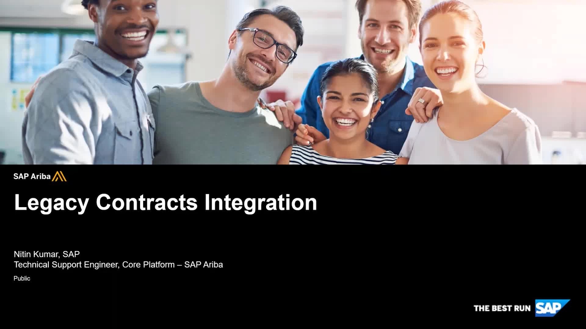 SAP Video - Legacy Contracts Integration
