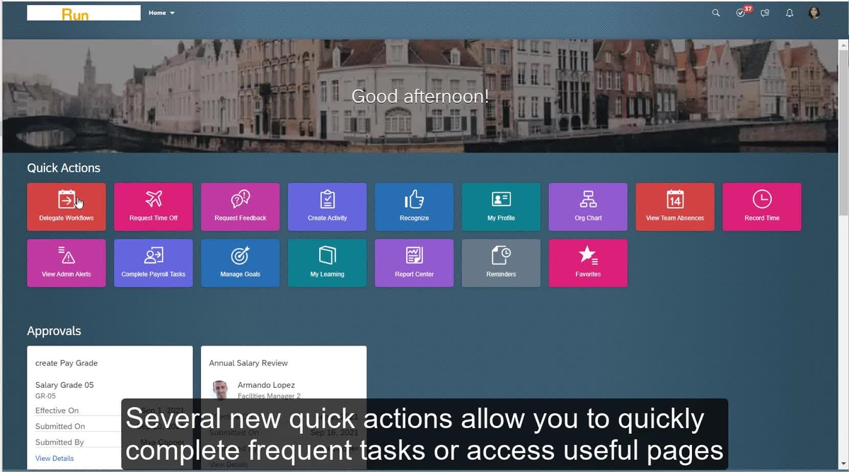 SAP Video - More quick actions on the Latest Home Page