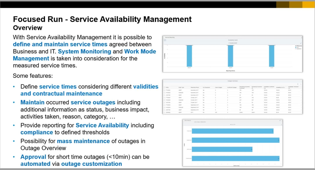 SAP Video - SAP Focused Run - Service Availability Management