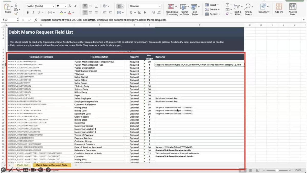SAP Video - 2502 | Creating Debit Memo Requests Through Spreadsheet ...