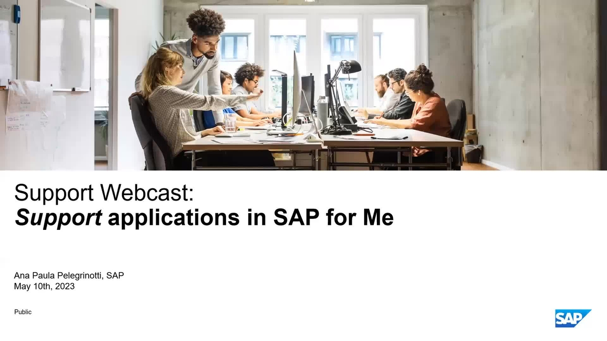 SAP Video - Cómo utilizar la nueva aplicación Obtener soporte (Caso ...